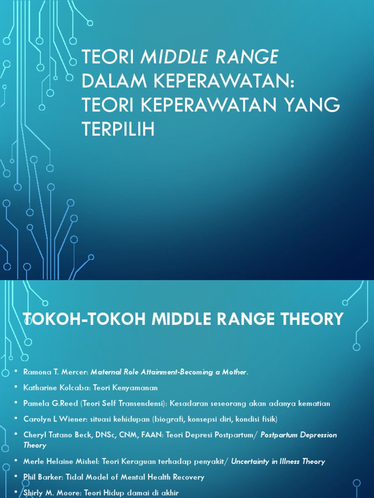 Teori Middle Range dalam Keperawatan | PDF