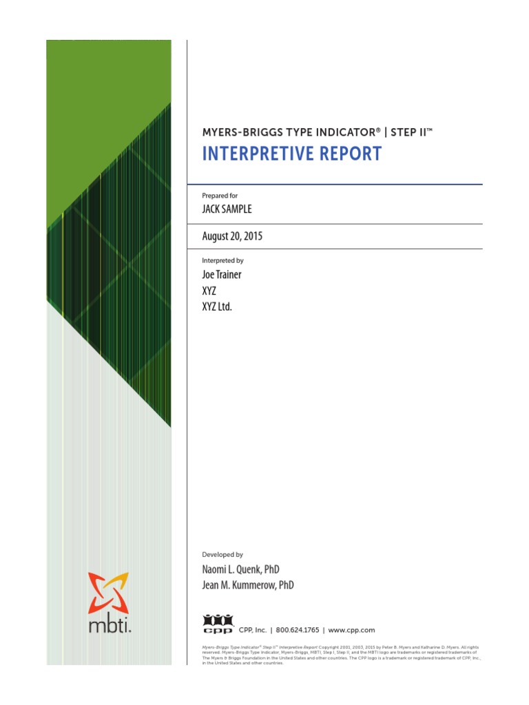 MBTI | PDF | Personality Type | Decision Making