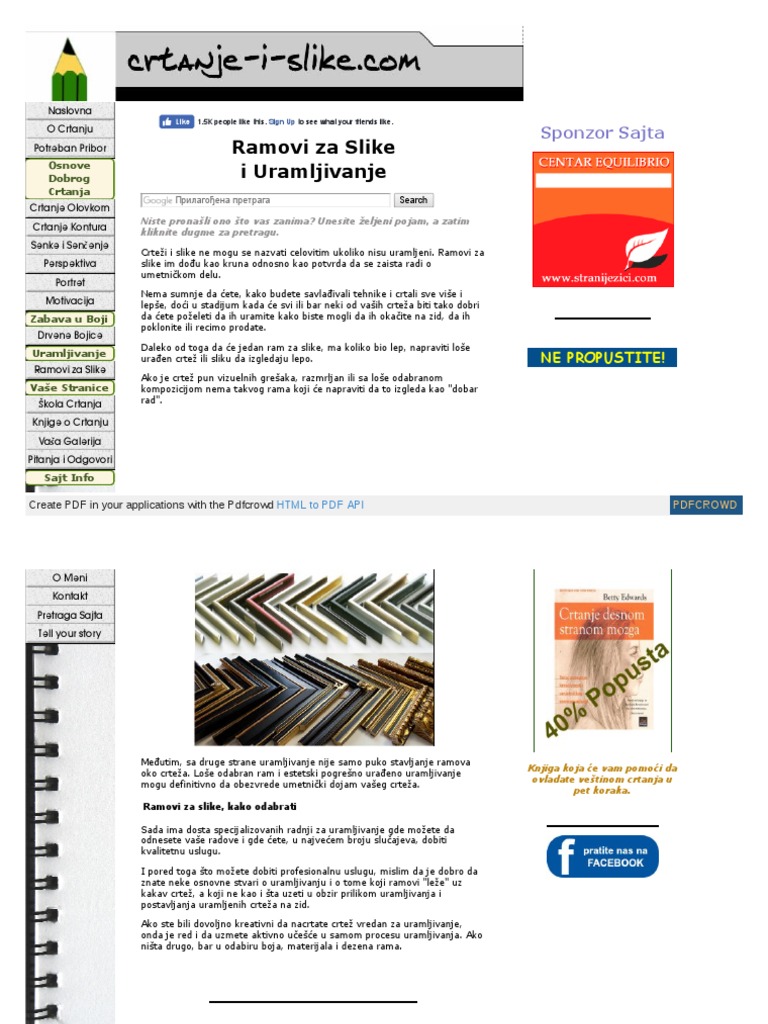 WWW Crtanje I Slike Com Ramovi Za Slike HTML | PDF