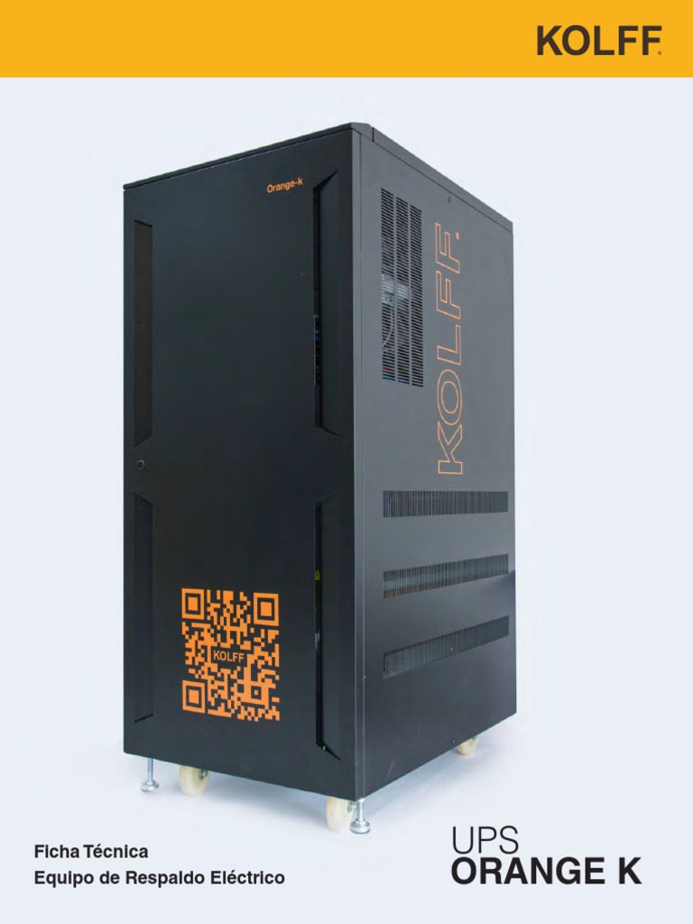 UPS ORANGE K: Respaldo Eléctrico Eficiente | PDF | Energia electrica ...