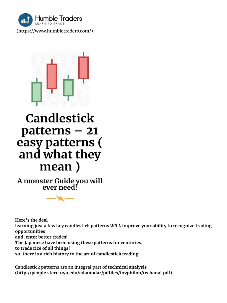 21 Easy Candlestick Patterns | PDF | Market Trend | Financial Economics