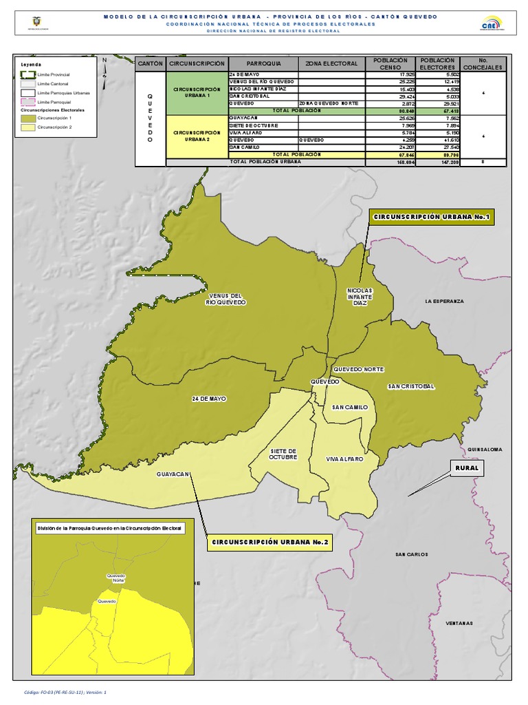 Mapa de Parroquias de Quevedo | PDF