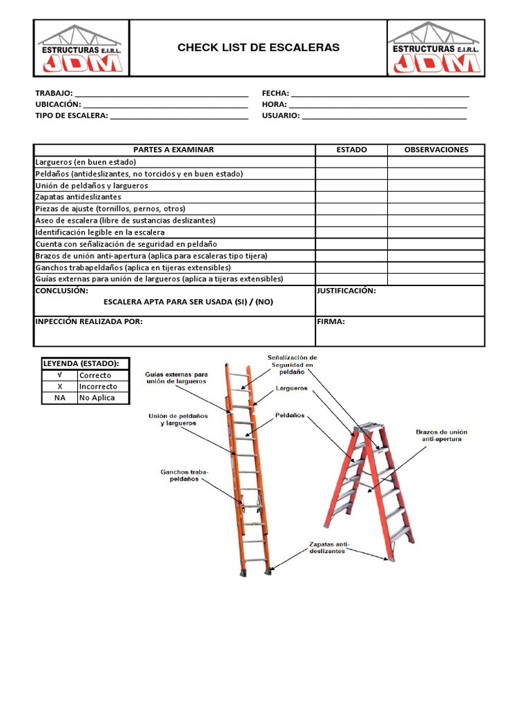 Check List de Escaleras
