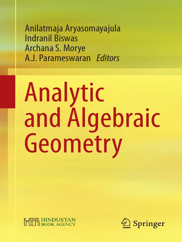 Analytic And Algebraic Geometry Pdf Vector Space Group Mathematics