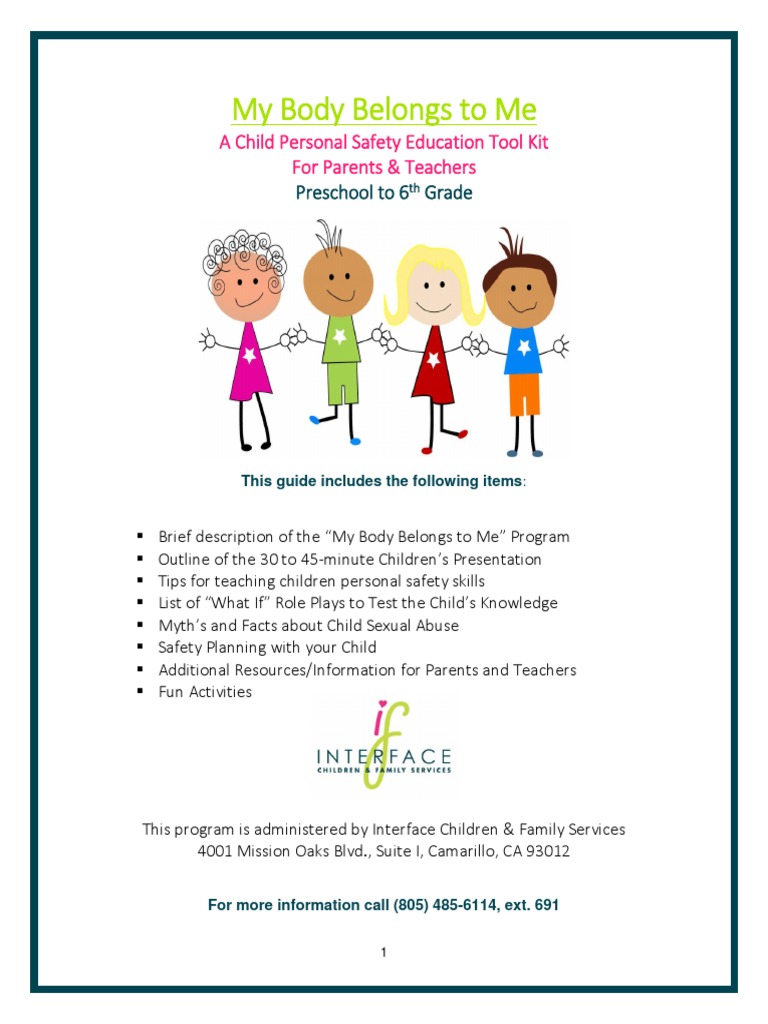 My Body Belongs to Me: Safety Toolkit | PDF | Sexual Intercourse ...