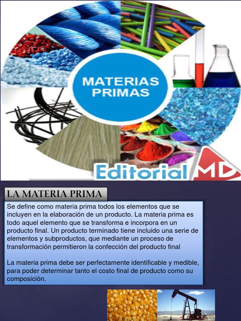 Definición y Tipos de Materia Prima | PDF | Materia prima | Al por menor
