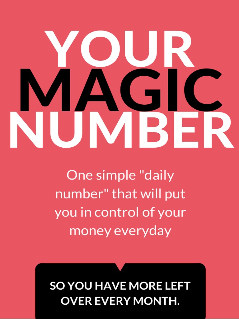 Your Magic Number | PDF | Debt | Net Income