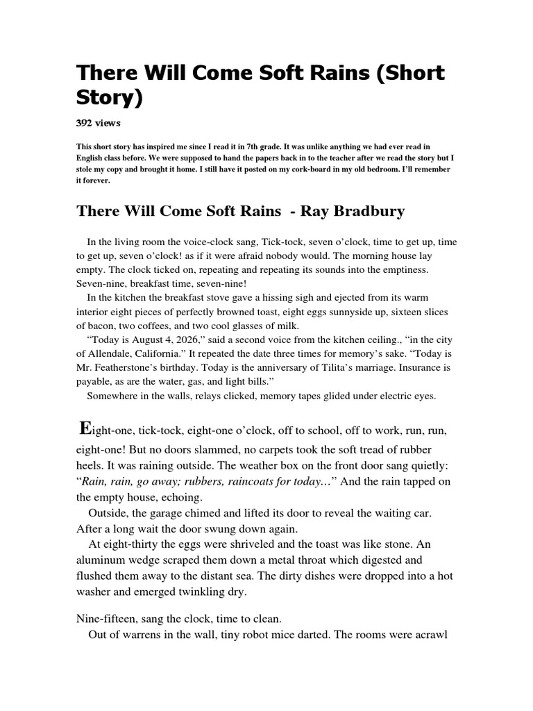 There Will Come Soft Rains | PDF | Kitchen | Nature