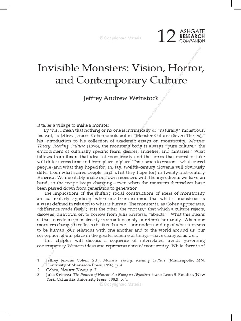 Invisible Monsters Vision Horror and Con PDF | PDF | Vampires | Monsters