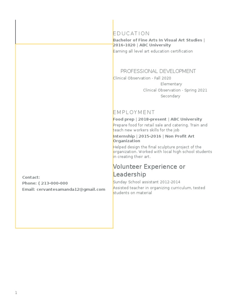 Visual Arts Studies Major | PDF