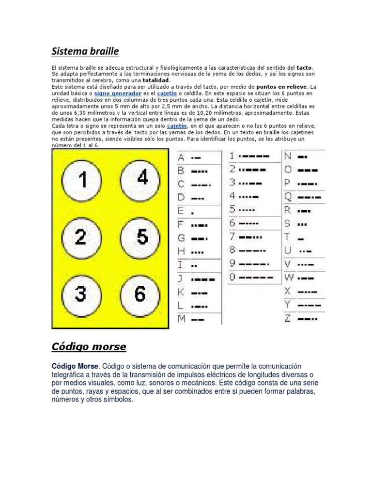 Sistema Braille | PDF