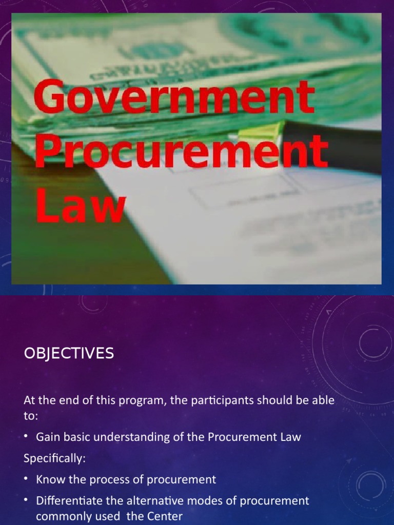 Government Procurement Law | Procurement | Guarantee
