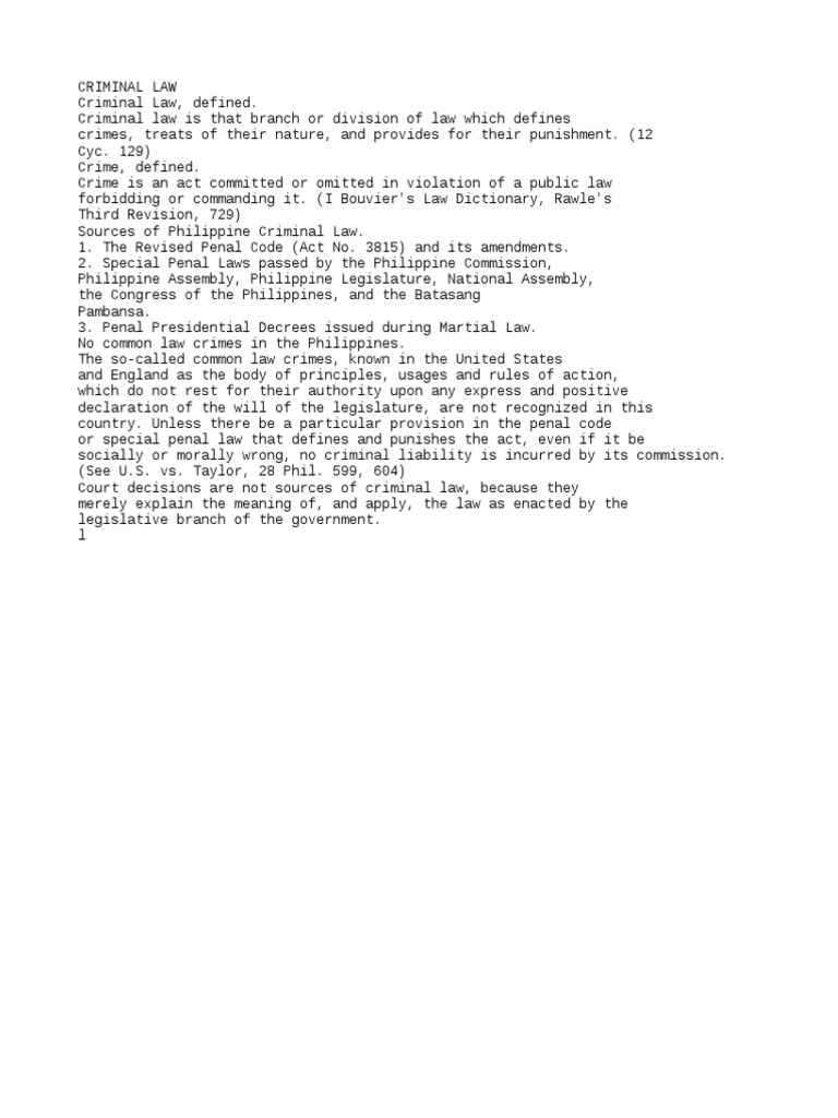 Reyes RPC Book 1 | PDF | Ex Post Facto Law | Court Martial