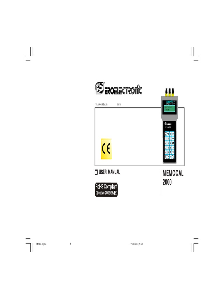 Memocal 2000 | PDF | Thermocouple | Alternating Current