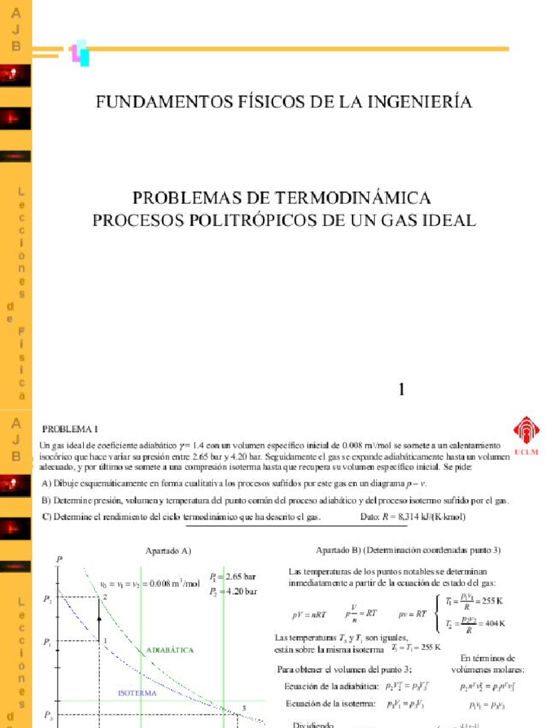 Termodinamica Procesos Politropicos PDF | PDF