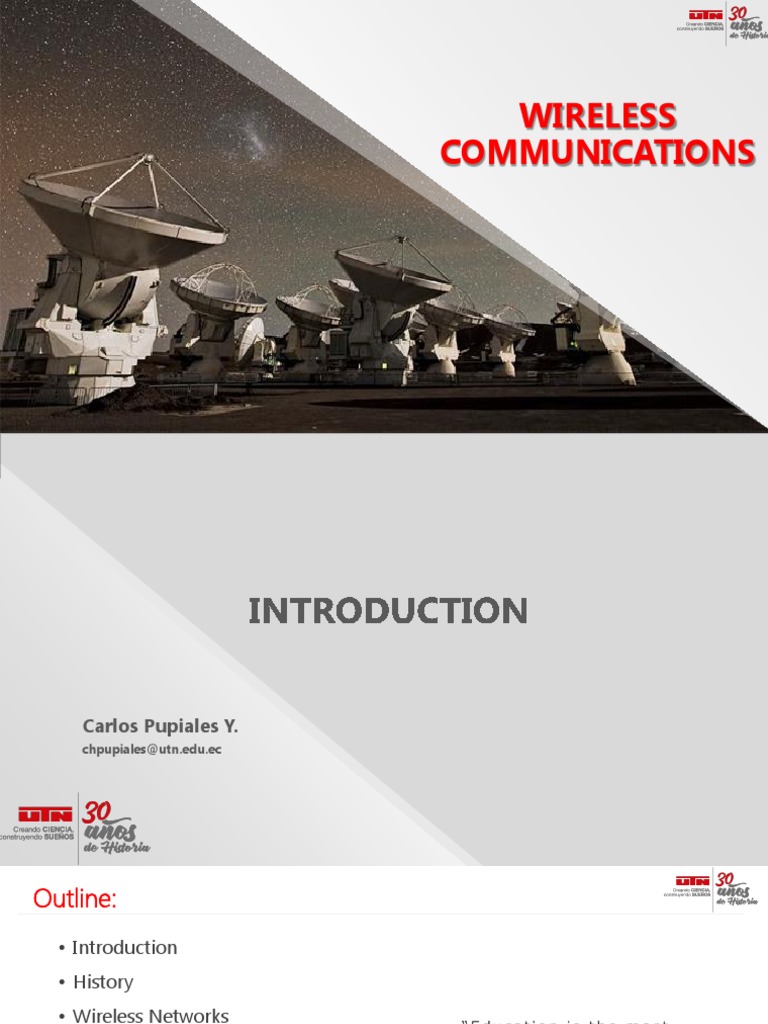 1 Introduction | PDF | Wireless | Wireless Network