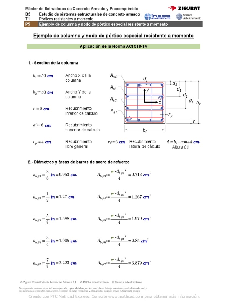 Bloque 3 Tema 1.5 Ejemplo+de+Columna+y+Nodo - PRM PDF | PDF | Química | Ingeniería estructural