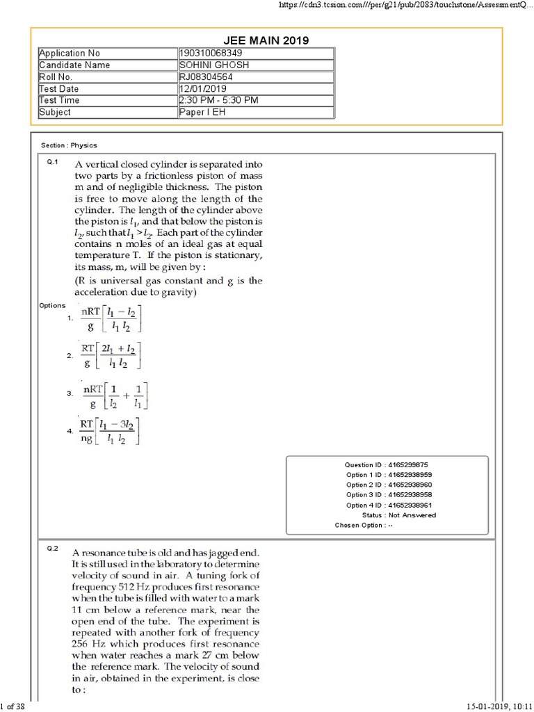 Mains | PDF | Tests | Data Collection