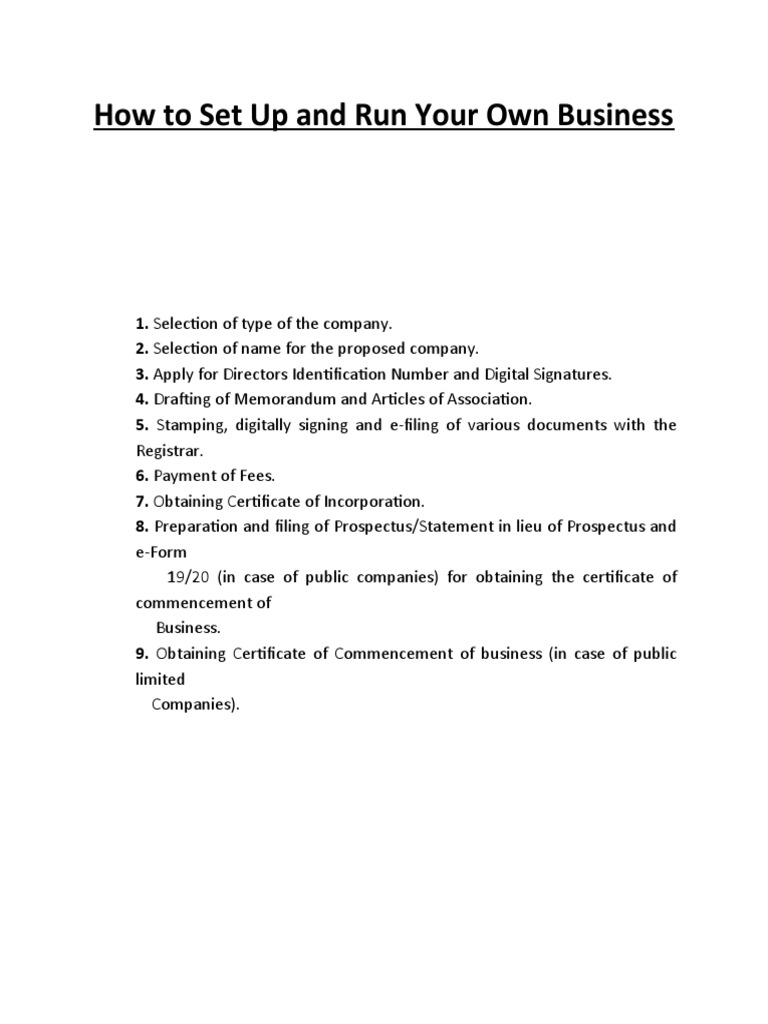 How To Set Up and Run Your Own Business | PDF | Profit (Economics) | Lawyer