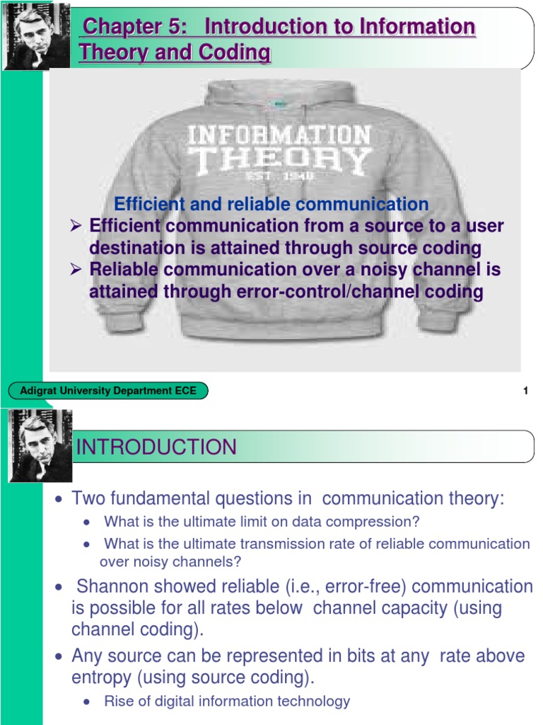 Chapter 5: Introduction To Information Theory and Coding: Efficient and ...