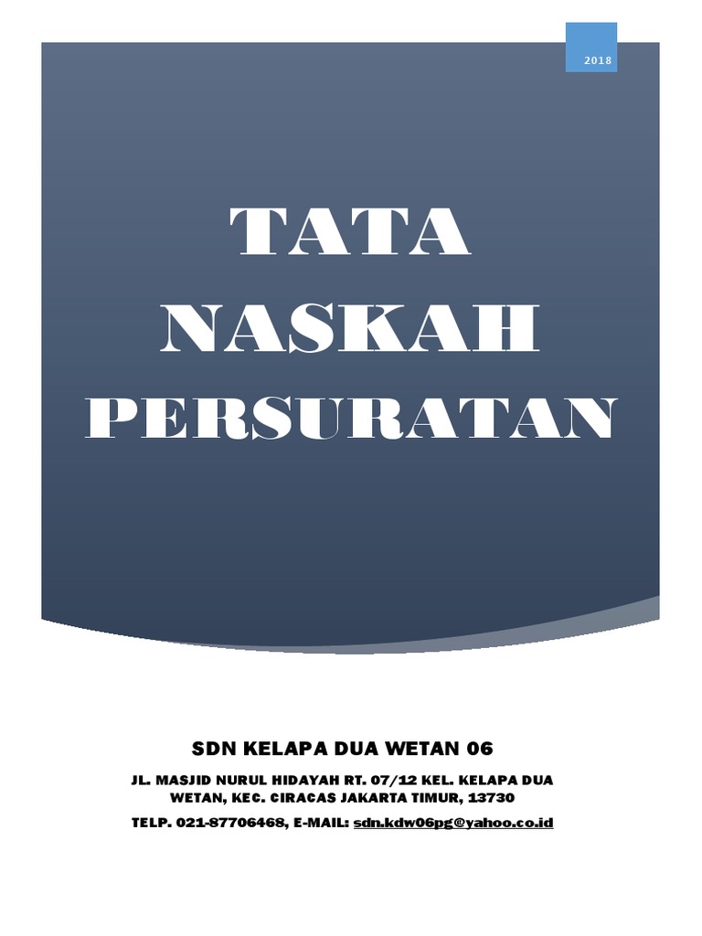 Tata Naskah Persuratan | PDF
