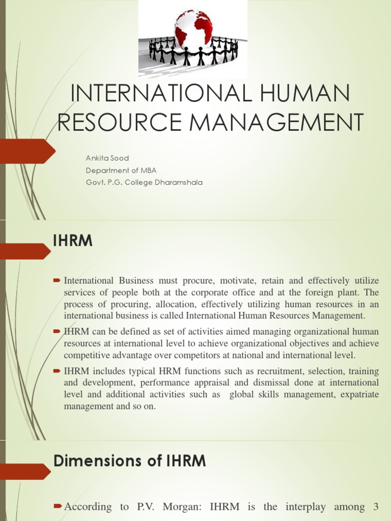 Ihrm Notes | PDF | Human Resources | Human Resource Management