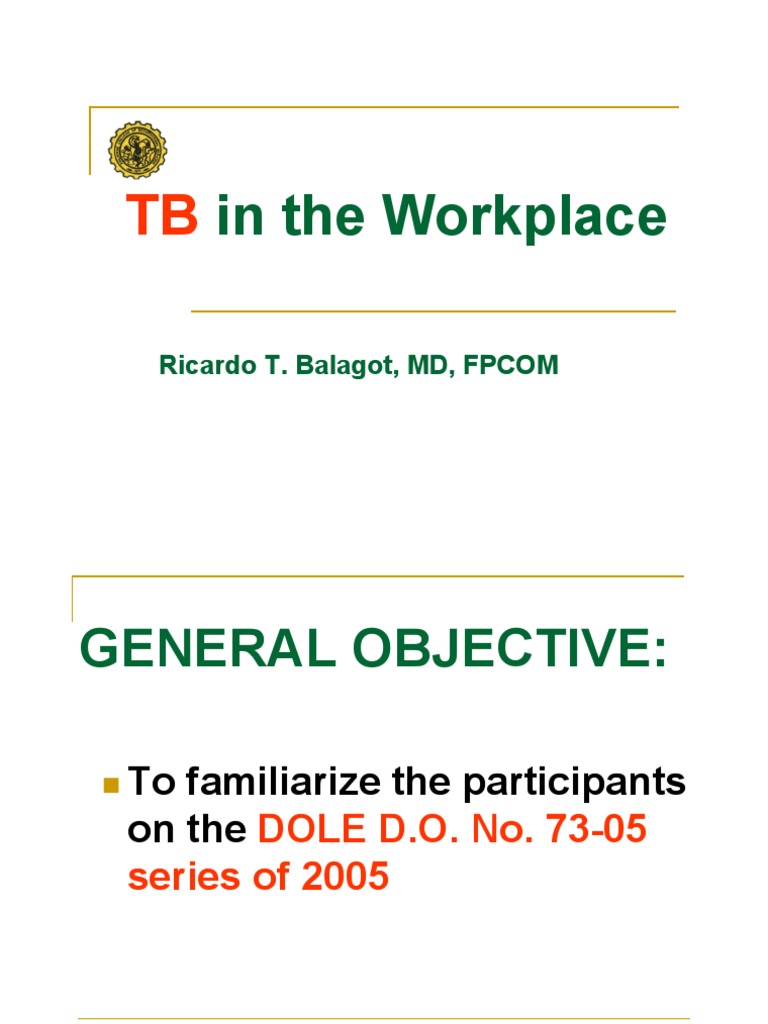 TB in The Workplace | PDF | Tuberculosis | Occupational Safety And Health