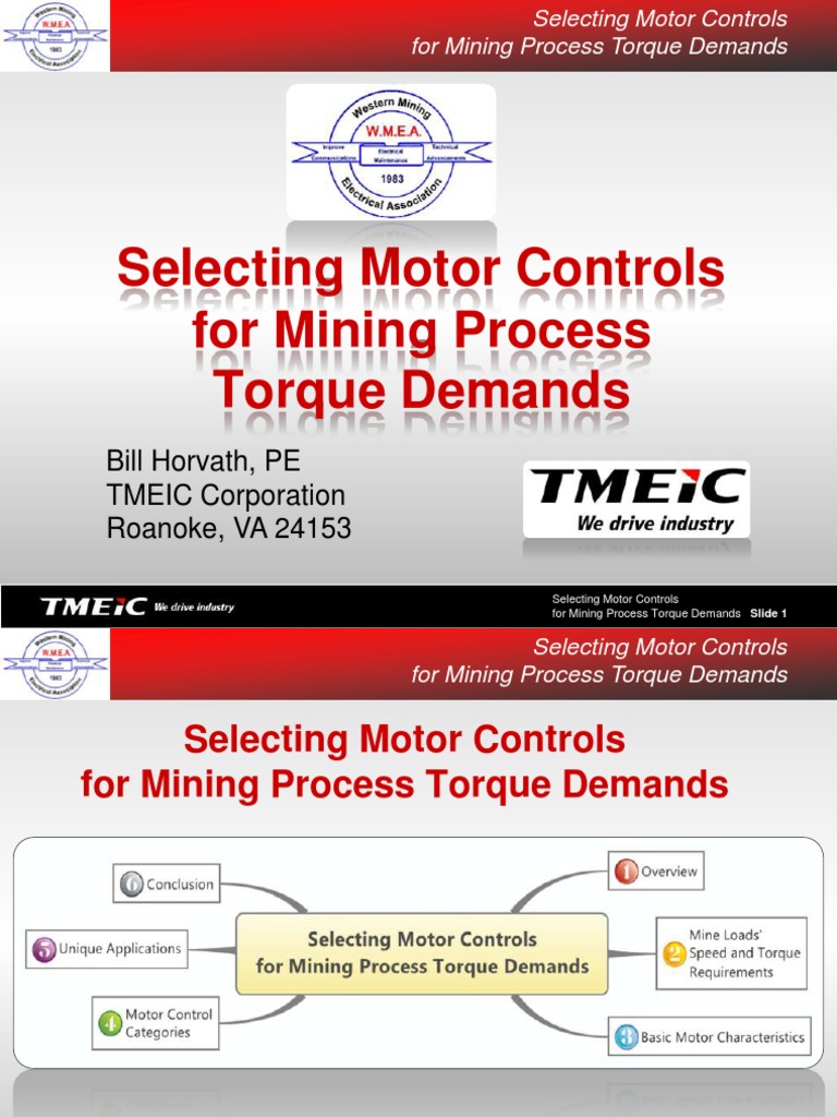 Selecting Motor Controls Mining Process TMEIC May 2013 | PDF | Engines ...