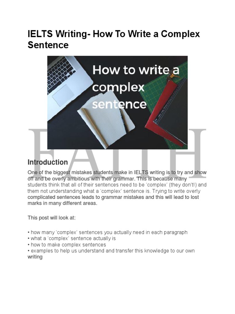 Writing Complex Sentences | PDF | Clause | Sentence (Linguistics)