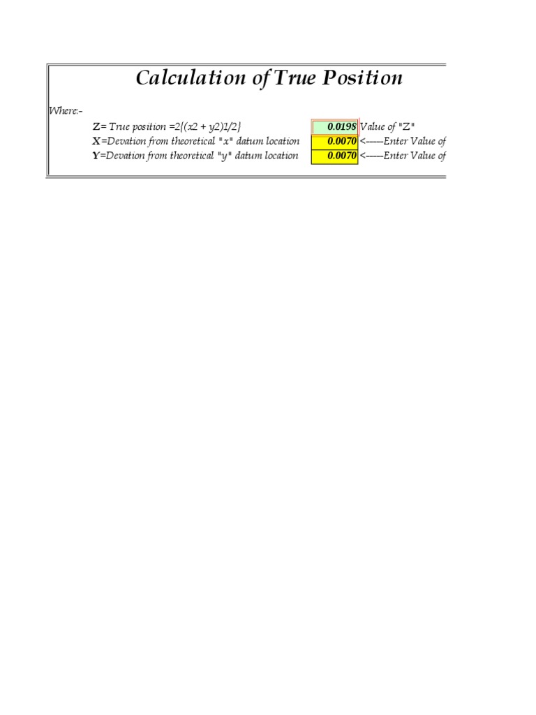 True Position Calculator | PDF