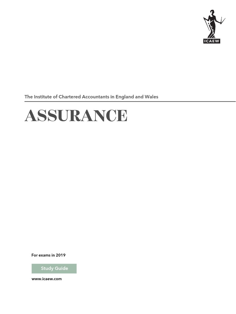 Icaew Cfab Asr 2019 Study Guide | PDF | Internal Control | Audit