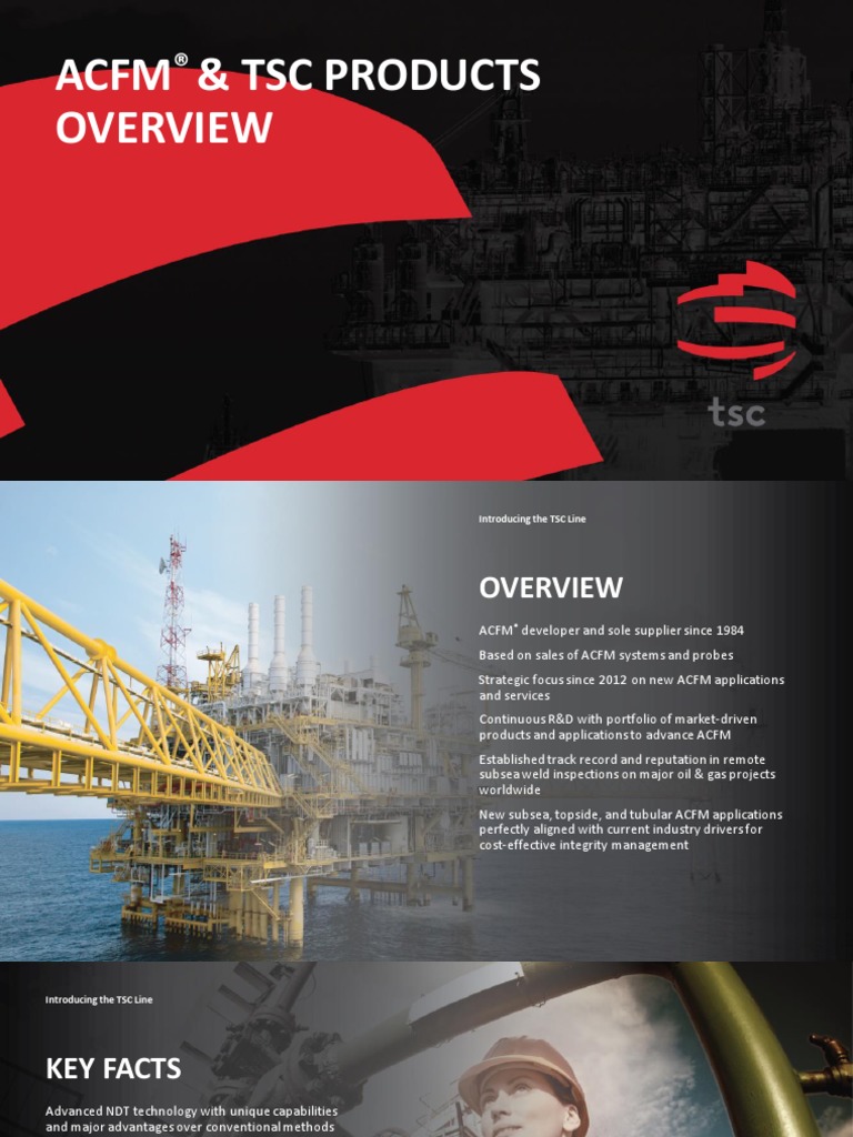 ACFM® & TSC Products Overview | PDF | Nondestructive Testing | Subsea ...