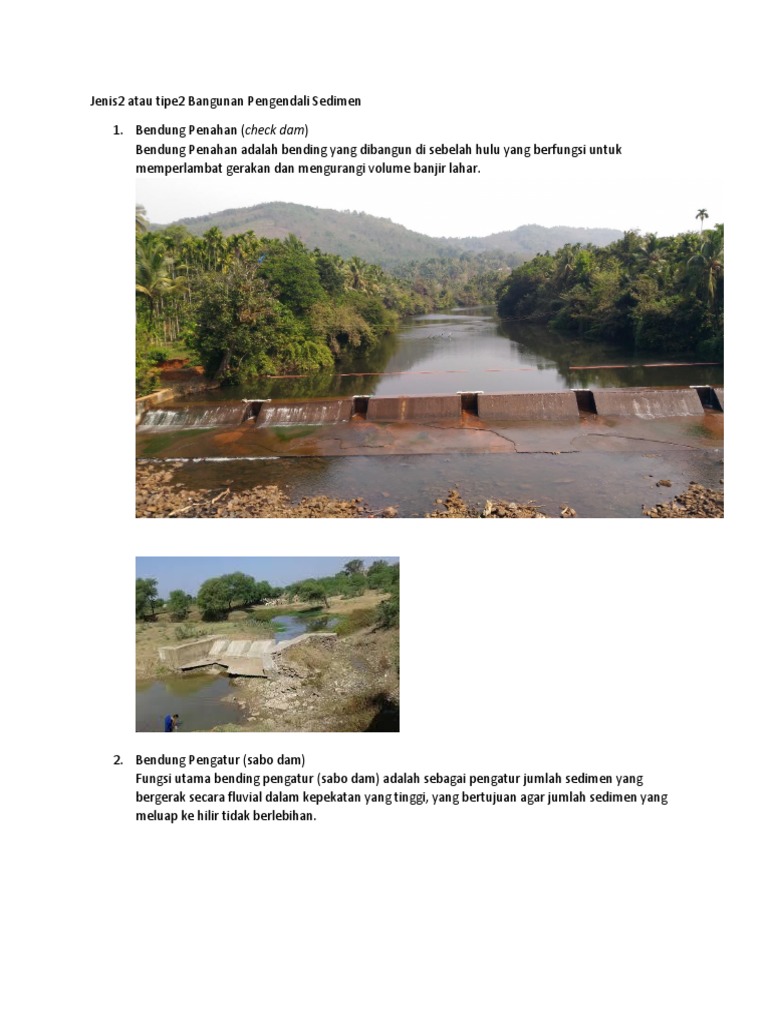 Jenis Bangunan Pengendali Sedimen | PDF