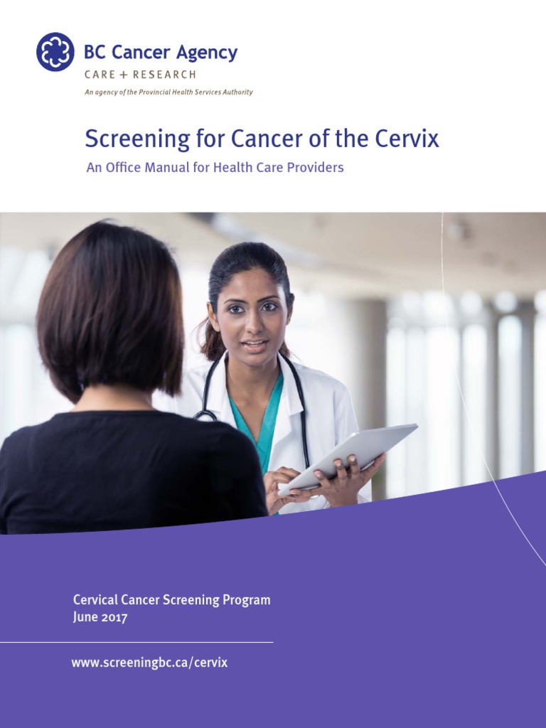 Screening For Cancer of The Cervix: An Office Manual For Health Care ...