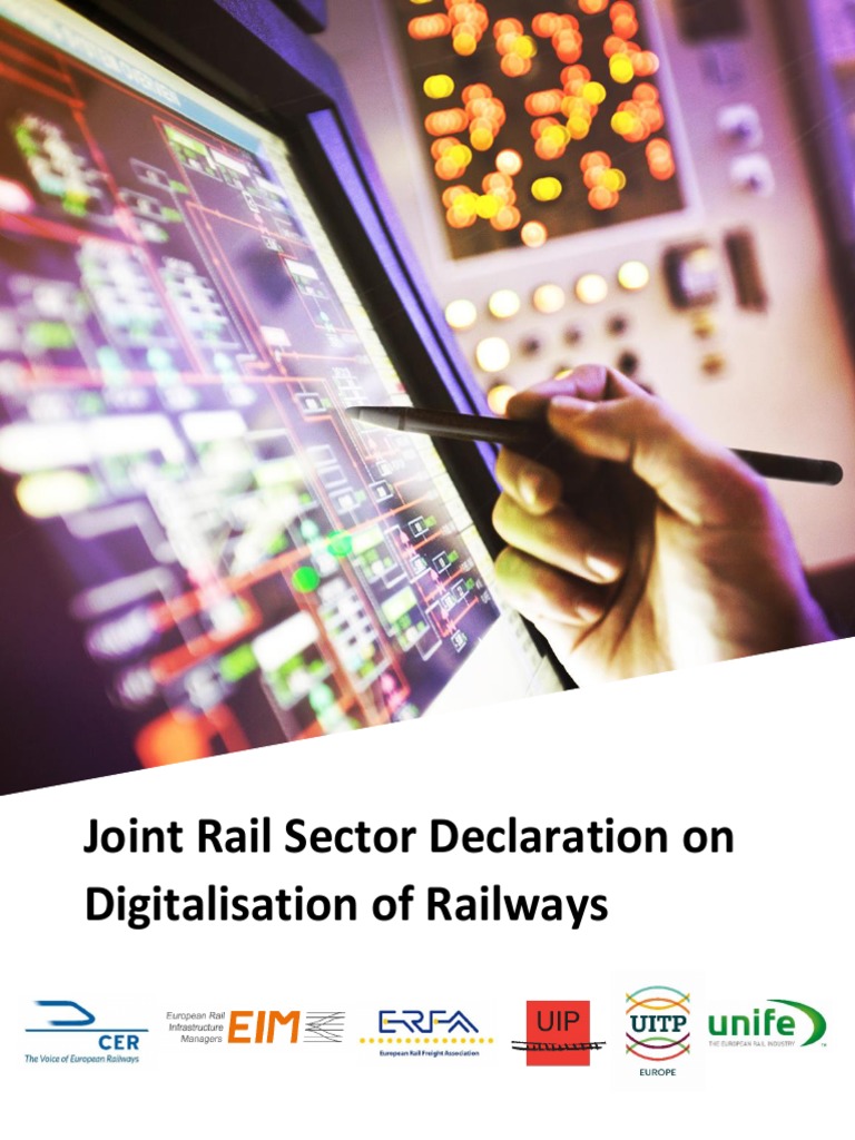 Joint Rail Sector Declaration On Digitalisation of Railways | PDF ...