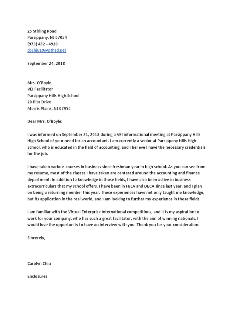 CC - Cover Letter | PDF