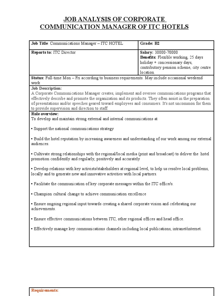Itc Hotels Project | PDF | Performance Management | Recruitment