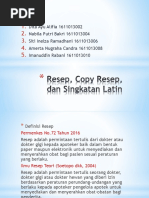 Resep, Copy Resep, Etiket Dan Kelengkapannya | PDF