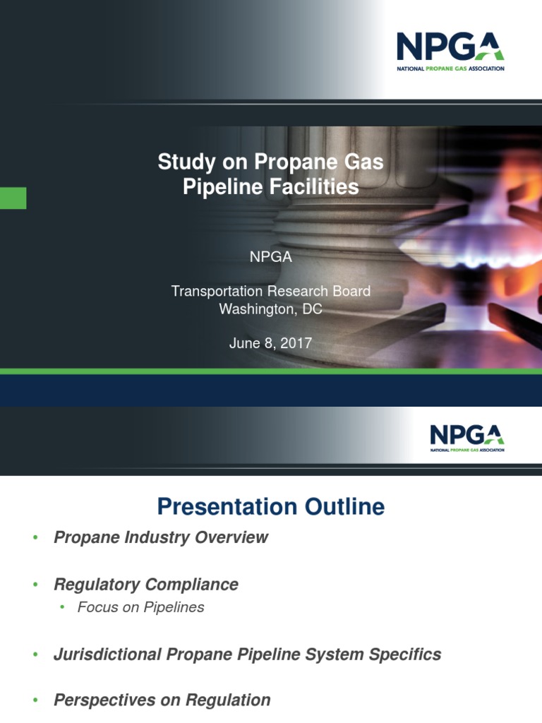 Study On Propane Gas Pipeline Facilities: Transportation Research Board ...
