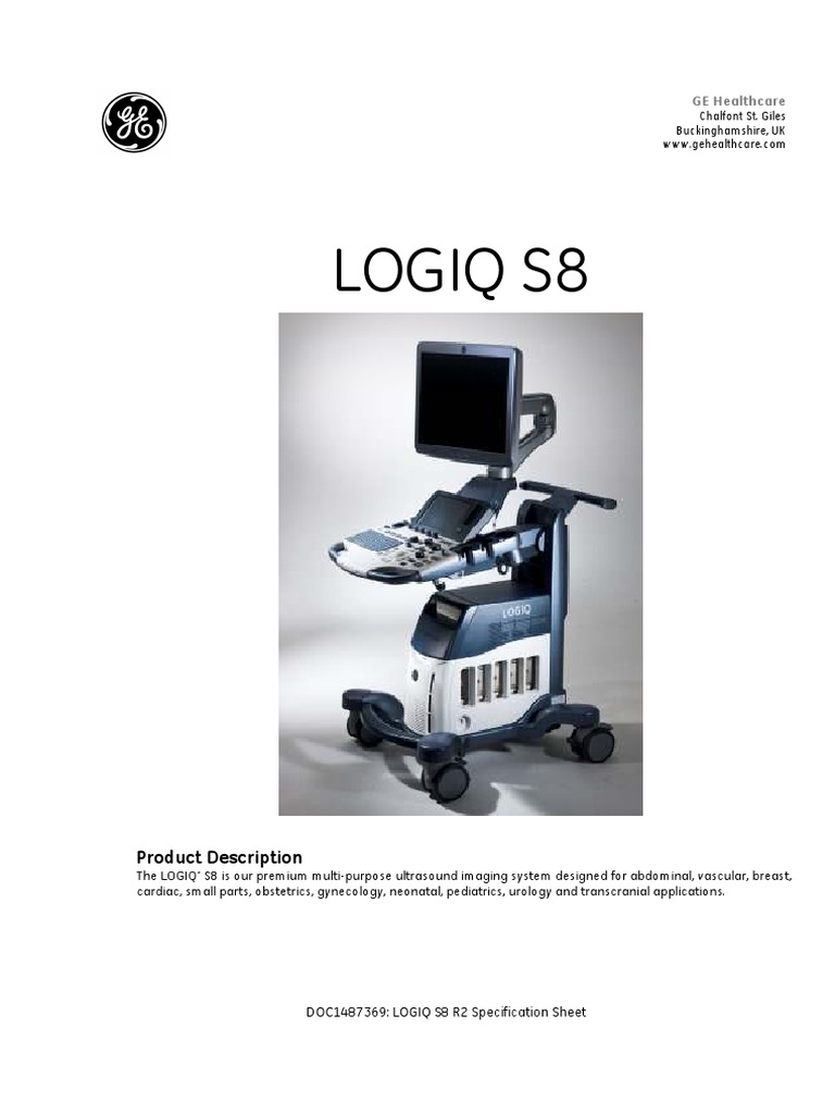 Logiq S8 Data Sheet | PDF | Medical Ultrasound | Medical Imaging