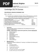 CELTA Language Awareness Test Guide | PDF | English Language | Semiotics