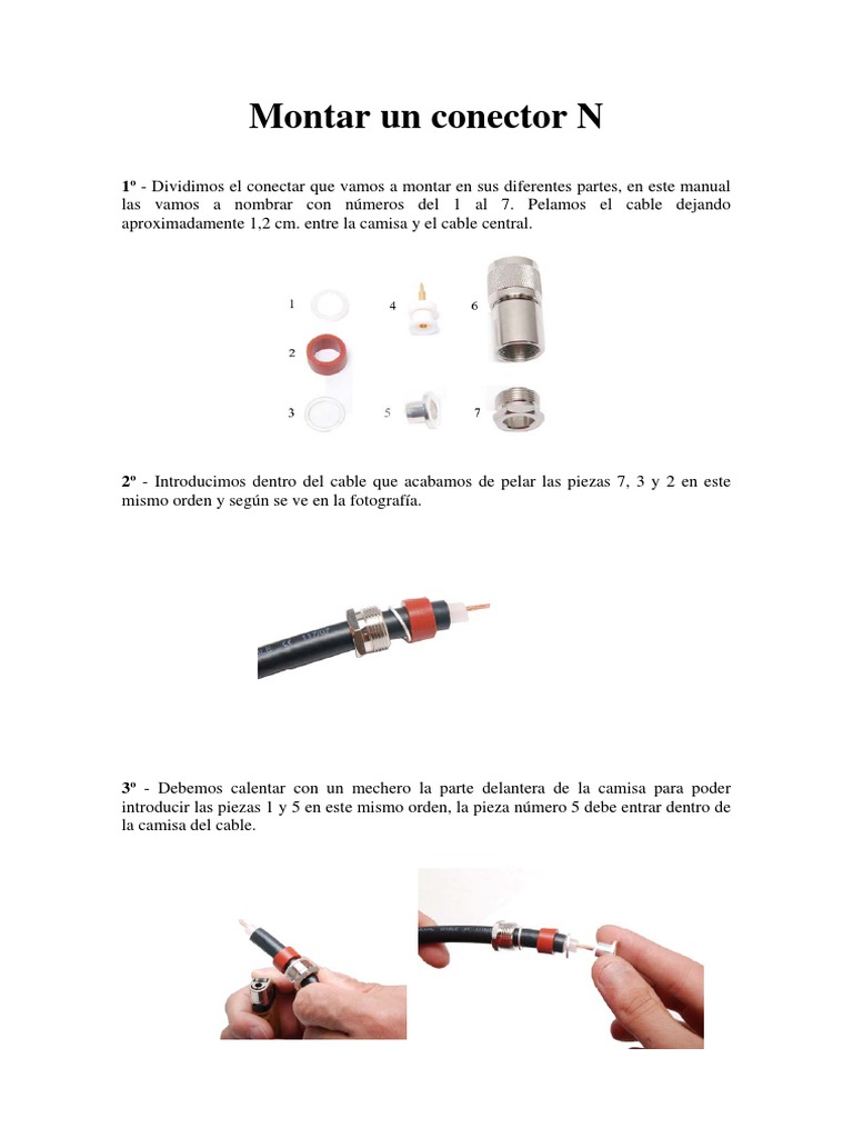 Manual Montaje Conector N | PDF