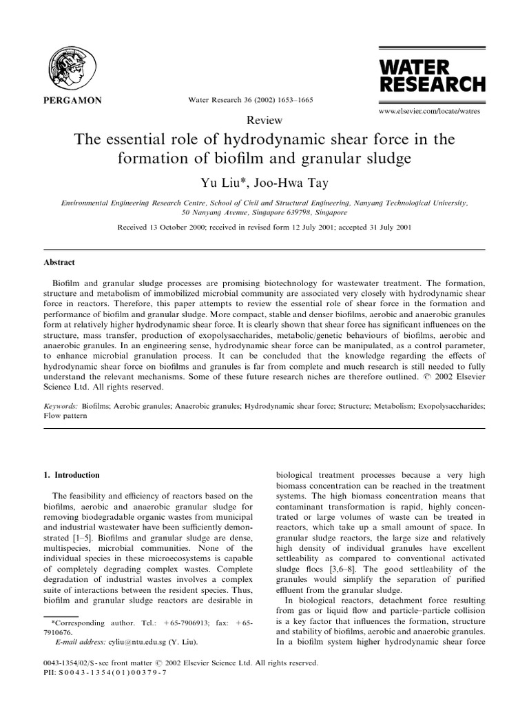 The Essential Role of Hydrodynamic Shear Force in The Formation of ...