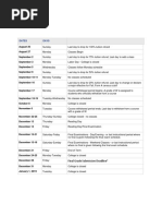 CCAC Academic Calendar 2025-2026 | PDF