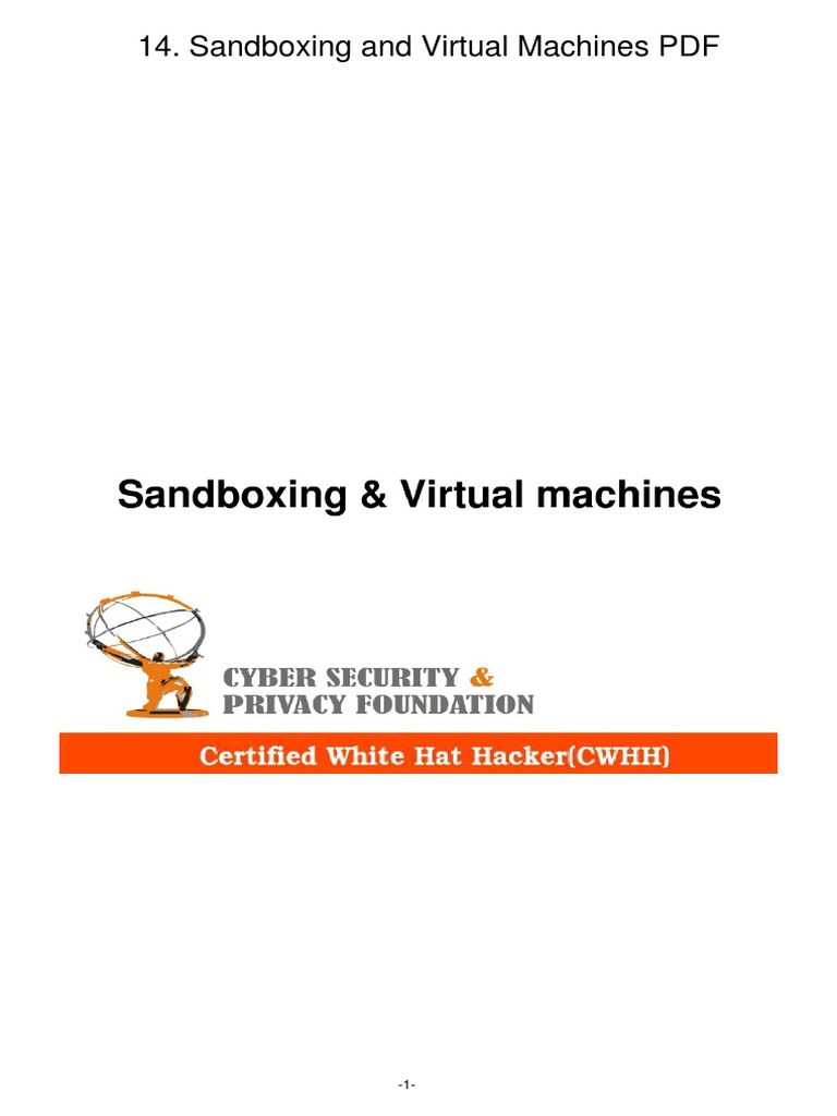 Sandboxing and Virtual Machines PDF | PDF