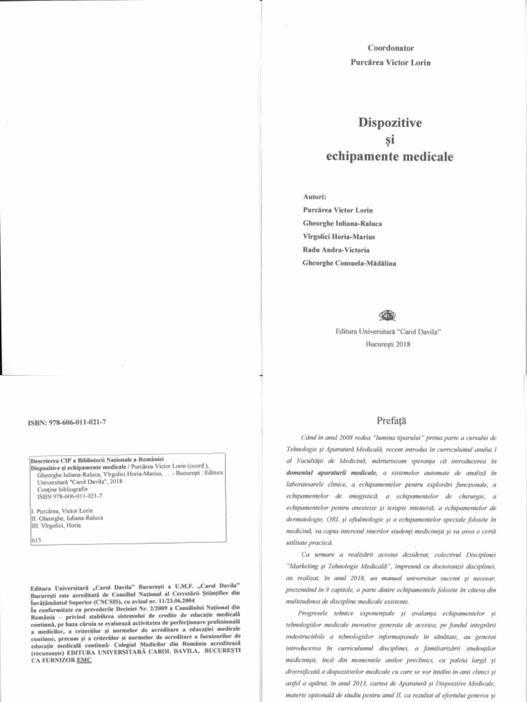 Dispozitive Si Echipamente Medicale | PDF