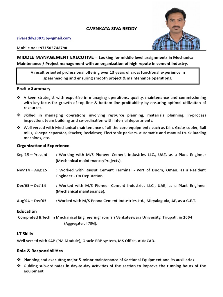 Siva Resume | PDF