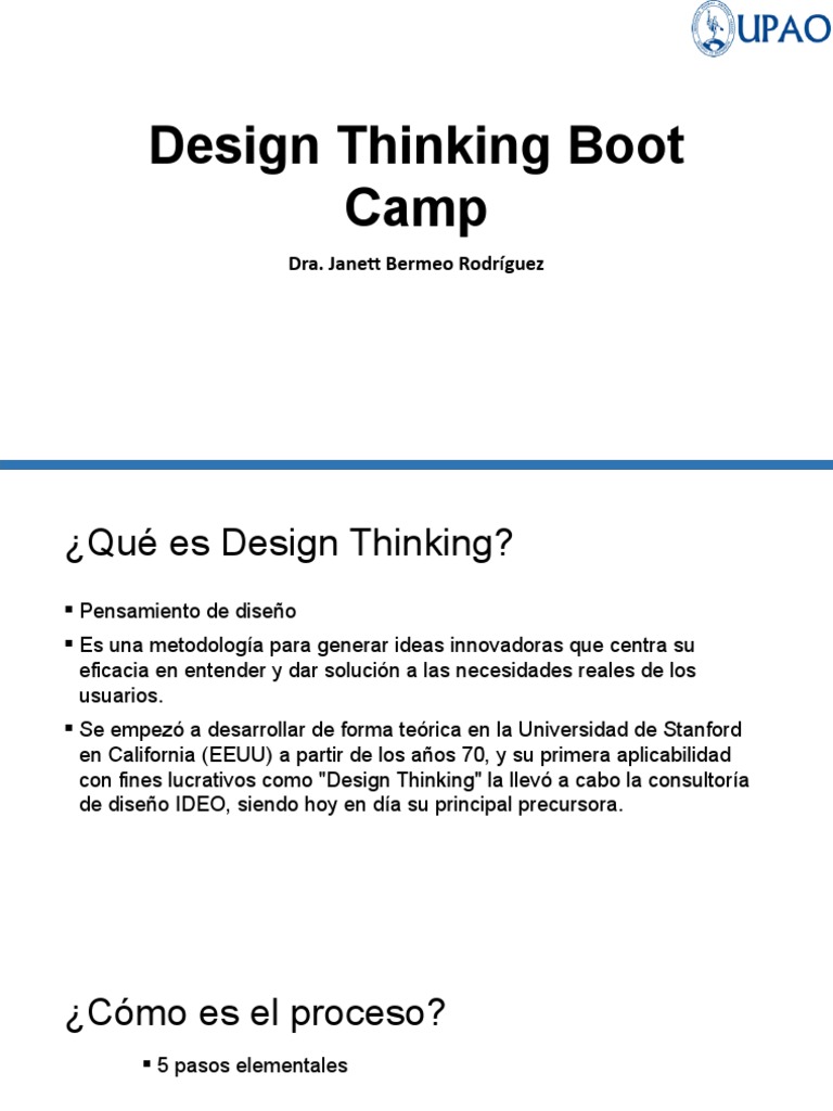 Design Thinking Boot Camp | PDF | Diseño | Modelo de negocio