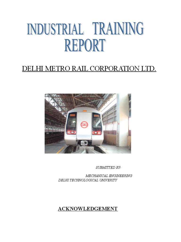 DMRC Project (Mech) | PDF | Brake | Heat Exchanger