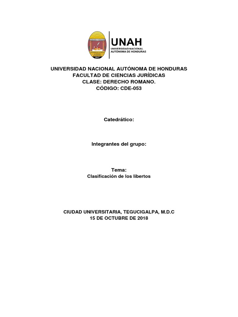 Clasificación de Los Libertos - Derecho Romano | PDF | Instituciones ...